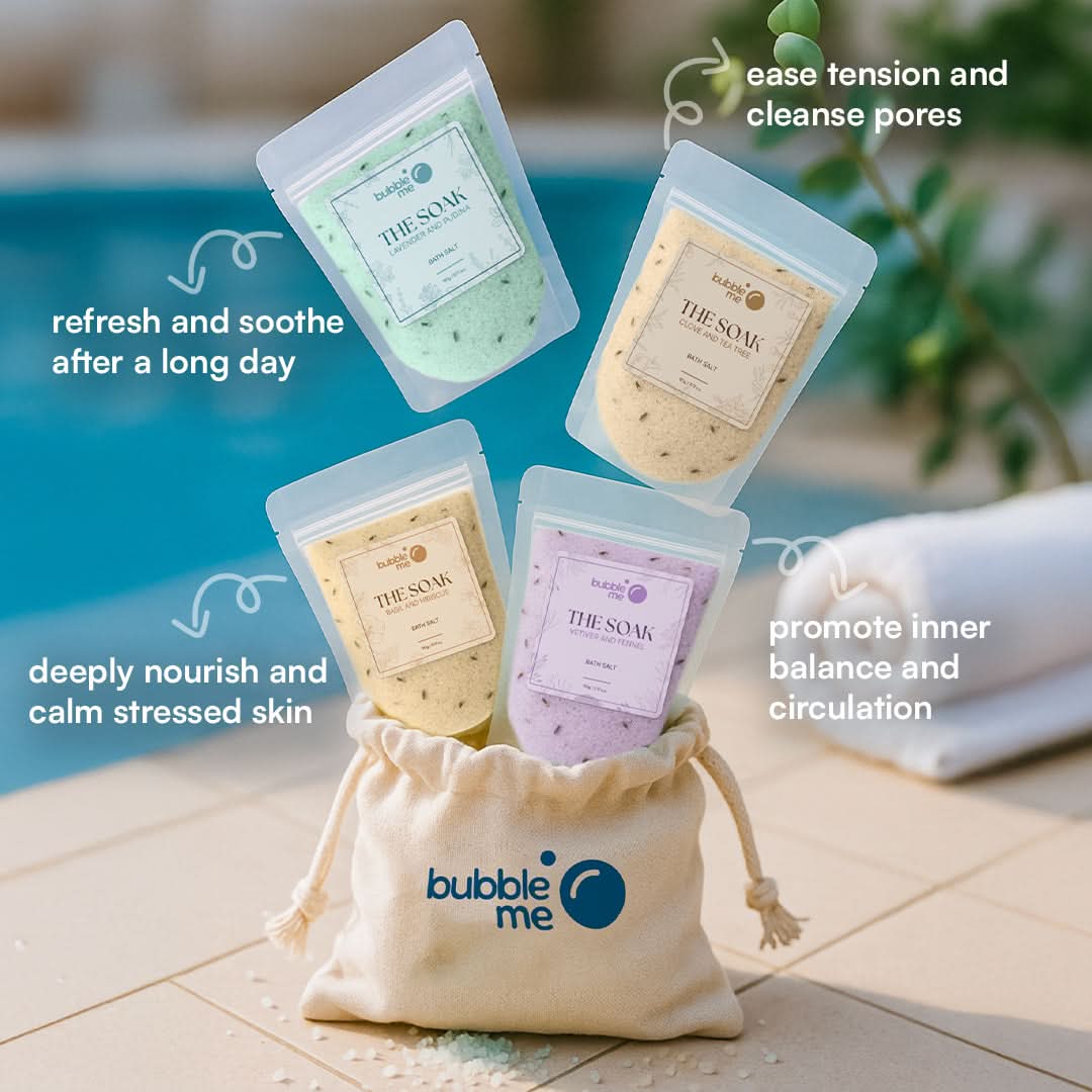 The Soak Potli | Epsom Salt & Essential Herbs – Bubble Me